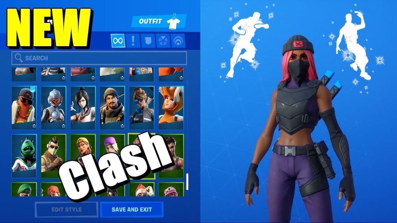 *NEW* CLASH SKIN Fortnite item Shop - YouTube