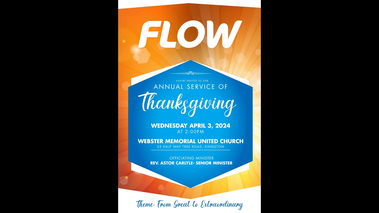 From Great to Extraordinary : FLOW Annual Church Service - YouTube