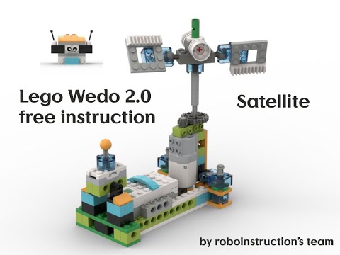 Satellite Lego Wedo 2.0 FREE building instruction Space project - YouTube