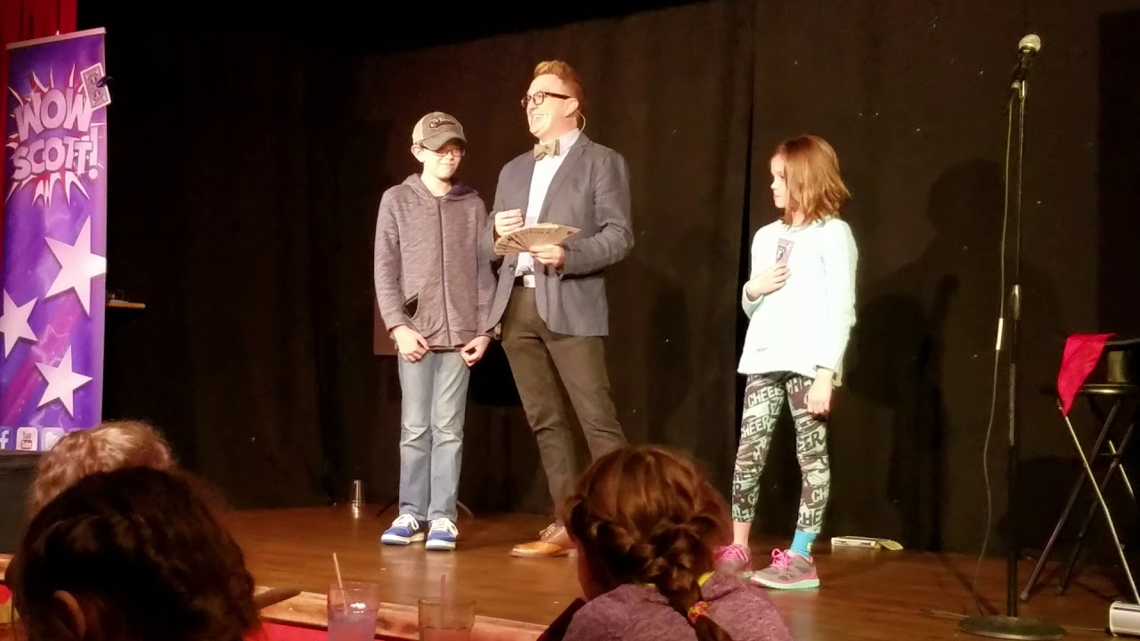 Patrick Onstage at the Magic Dinner Show with Scott Humston - YouTube