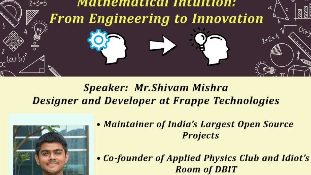 Mathematical Intuition-From Innovation to Engineering - YouTube