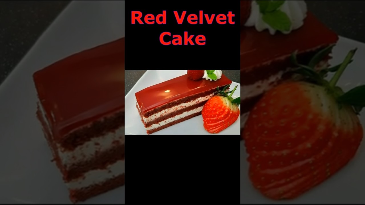 Red velvet Cake Making and Plating #shorts - YouTube