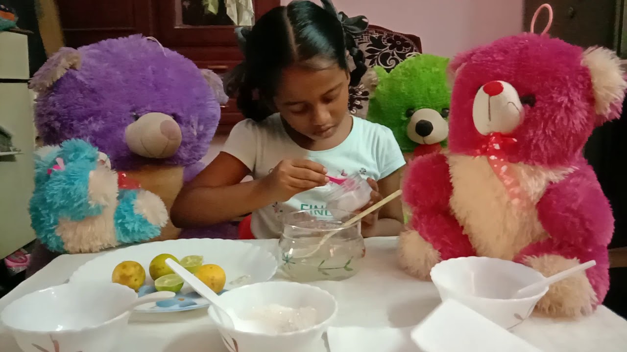 Activity lemon juice prepared I class children - YouTube