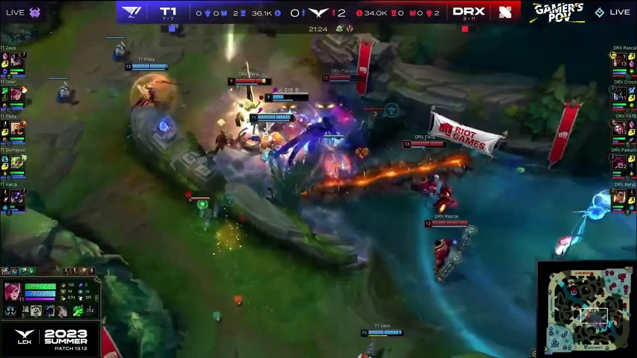 T1 vs. DRX | Match-3 Highlight 07.27 | 2023 LCK Summer Split - YouTube