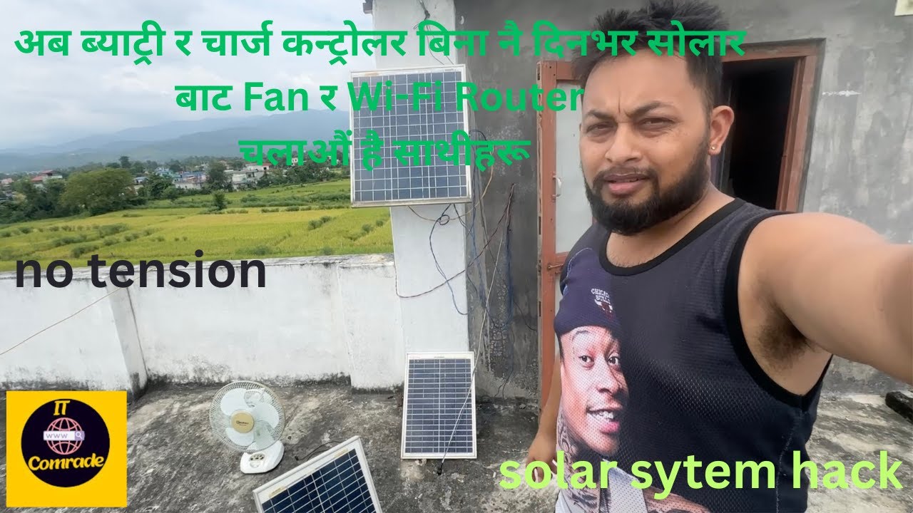 ☀️ Run FAN & Wi-Fi Router Directly from Solar Panel! (No Battery ...