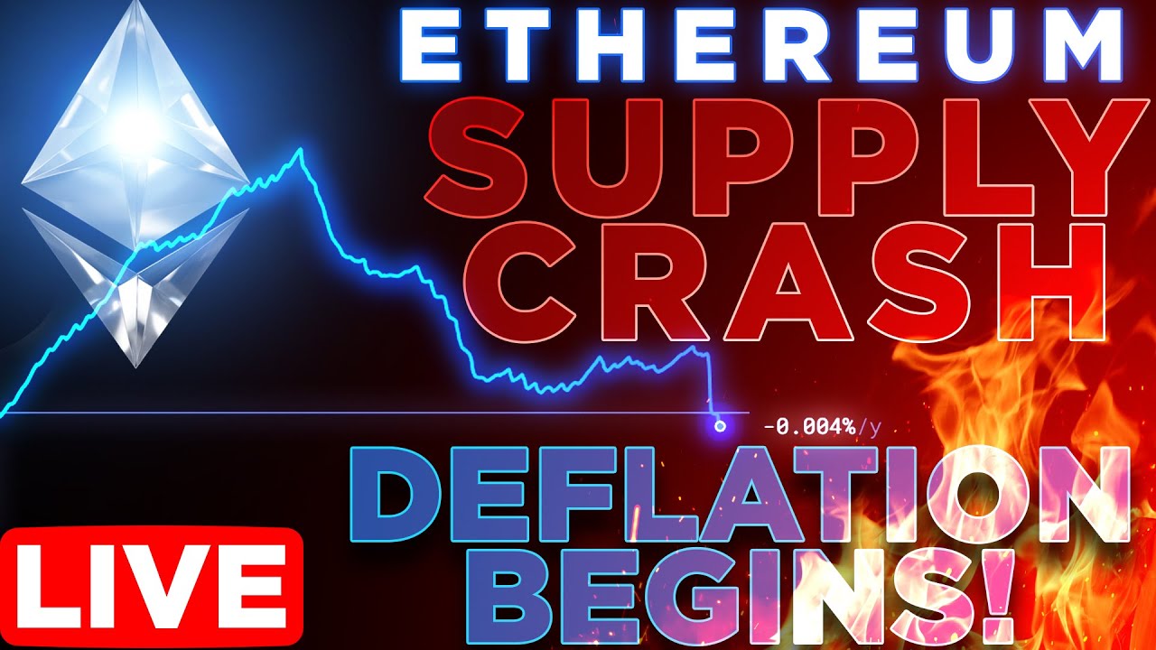 Ethereum Supply Crash + 10X Gas Fees | $ETH Deflation Begins! - YouTube