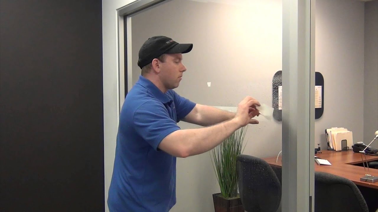 How to install distraction graphics on glass - YouTube