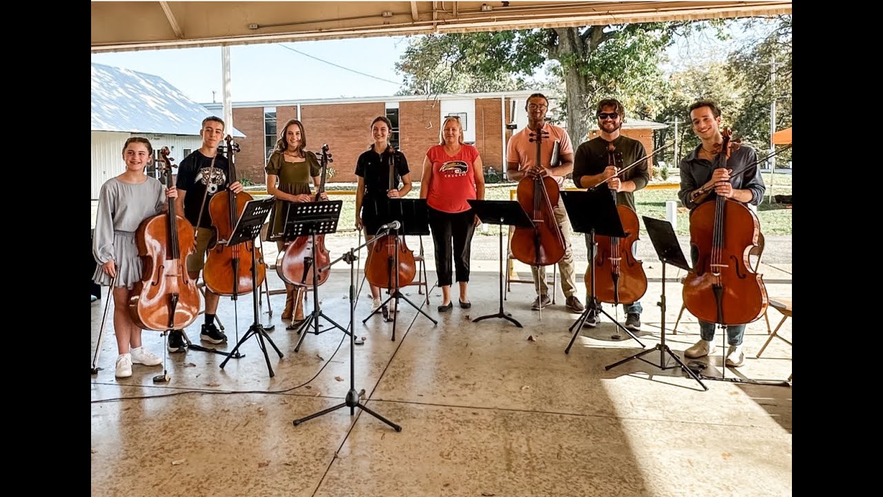 SIUE Cello Choir - Art in the Park 2024 - YouTube
