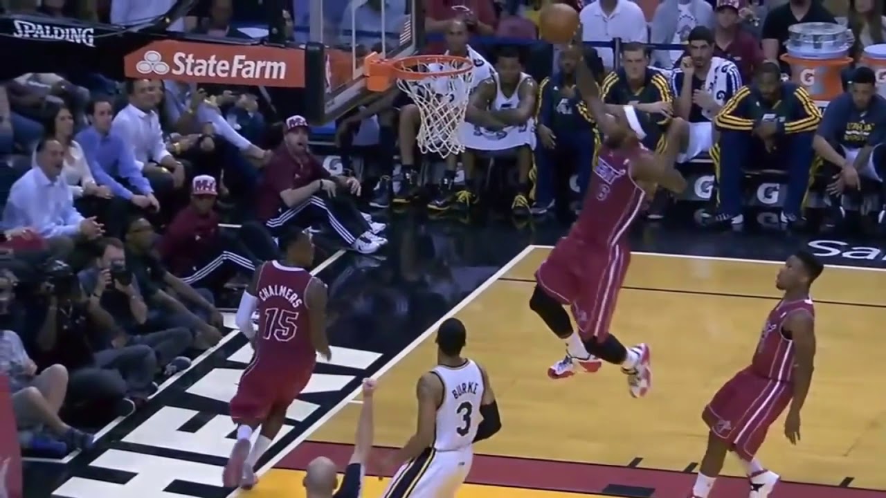 Lebron Slow Motion Dunks in Miami - YouTube