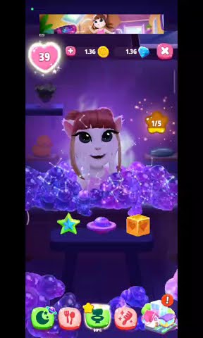 My Talking Angela purple bathing - YouTube