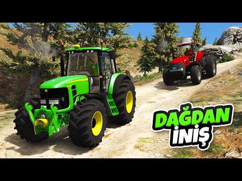 Güçlü Büyük Traktörler Dağdan İniş Yapıyor - GTA 5