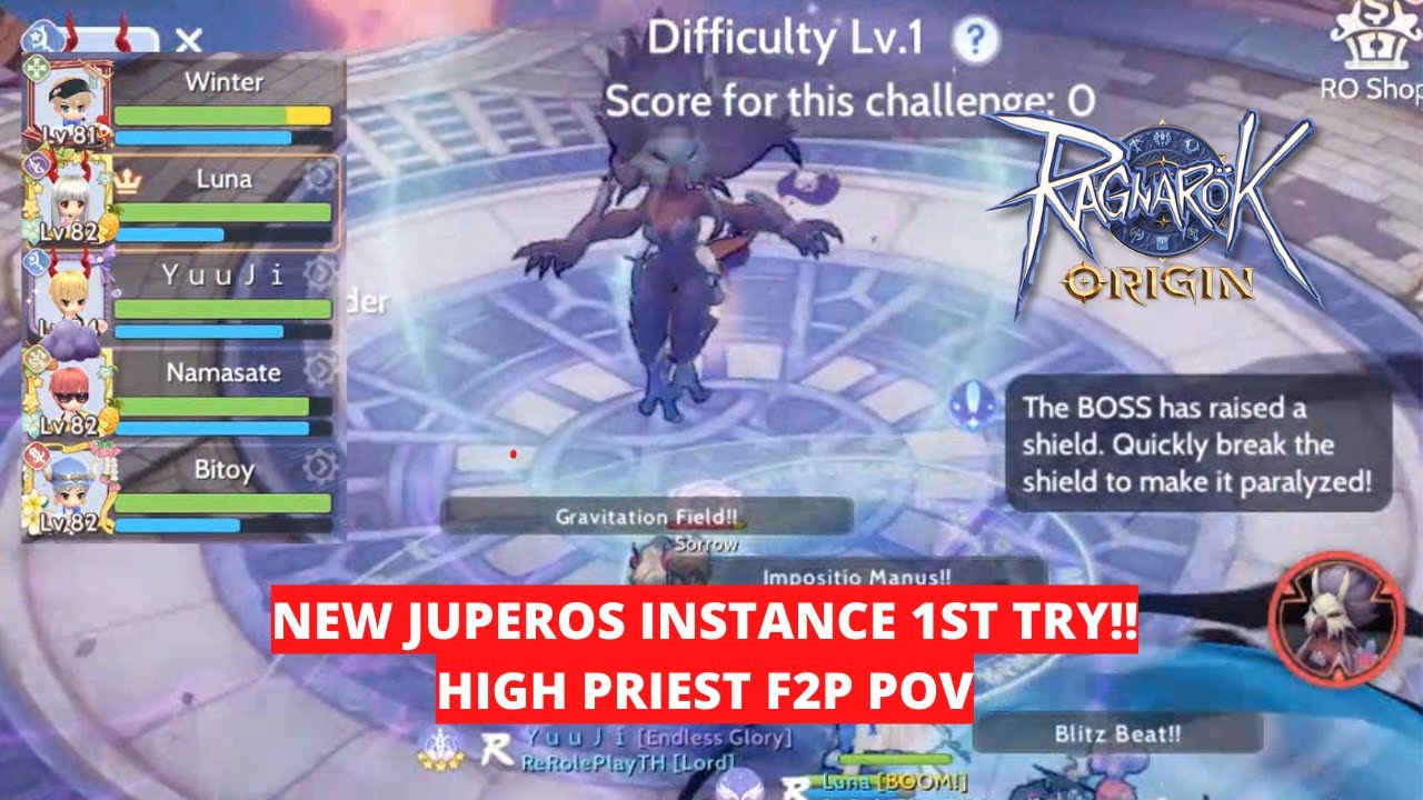 Ragnarok Origin Juperos Instance High Priest Full Support F2P Gameplay ...