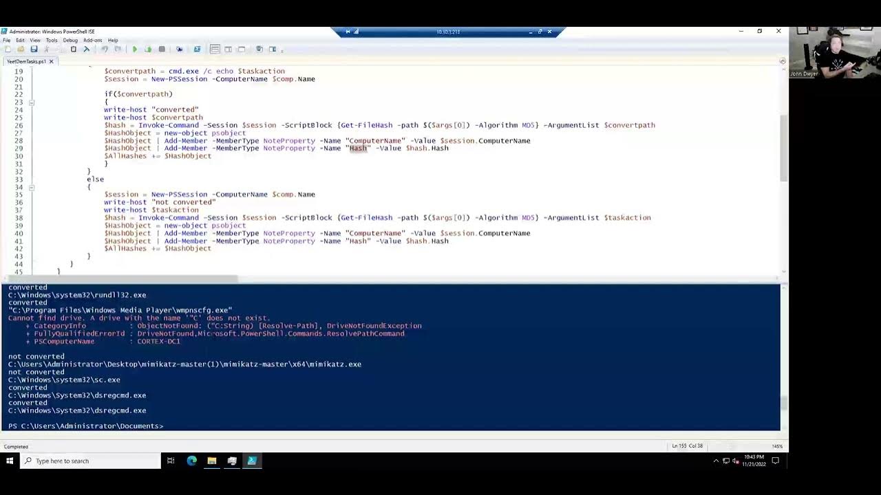 Scheduled Task Analysis with PowerShell!!! - YouTube