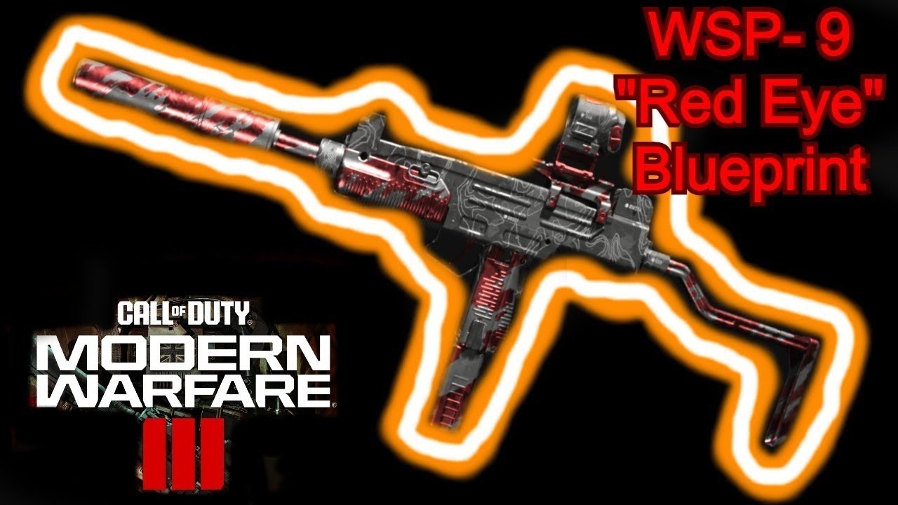 COD MW3 WSP-9 Red EYE!! This gun is great!! - YouTube