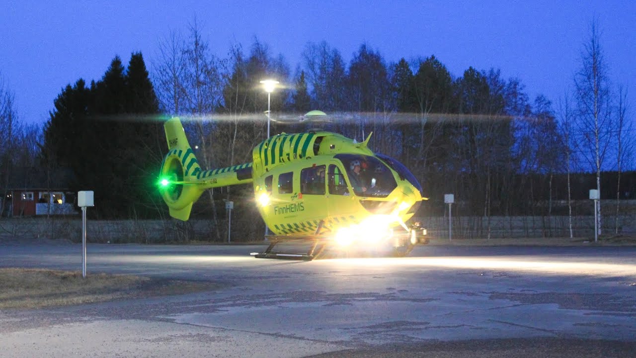 FinnHEMS'visit at Lumijoki - YouTube