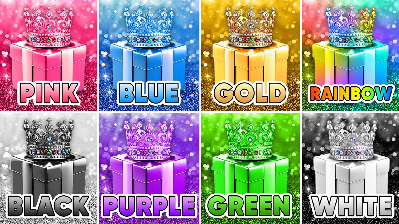 Choose Your Gift...! Random Color Gift Edition 💗🌈💙💜🌟🖤💚🤍 How Lucky Are ...