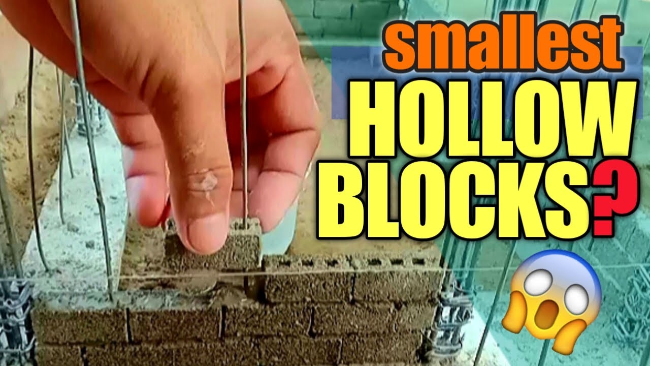 the SMALLEST HOLLOW BLOCKS in the WORLD?!😱--mini foundation ...