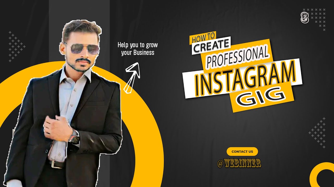 How to make Professional Instagram Gig | WEBINNER - YouTube
