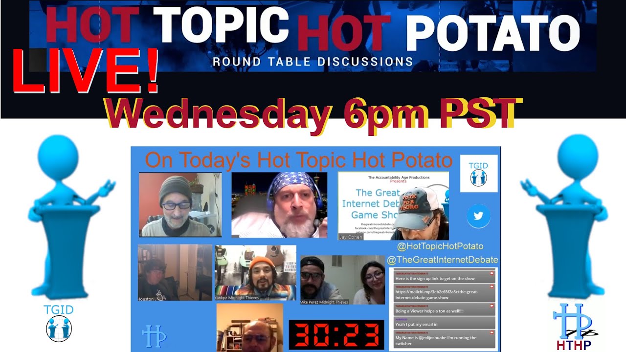 April 4th, 2021 Hot Topic Hot Potato: Round Table Discussion - YouTube