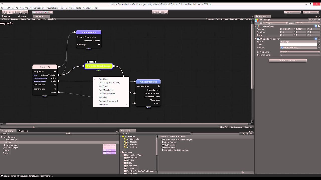 uFrame 1.5 - Reactive State Machines - YouTube