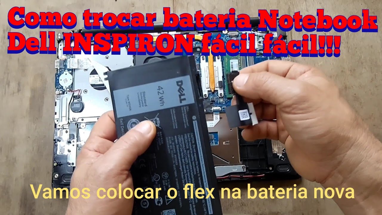 COMO TROCAR BATERIA NOTEBOOK DELL INSPIRON FÁCIL FÁCIL!!!(MOD. BATERIA ...