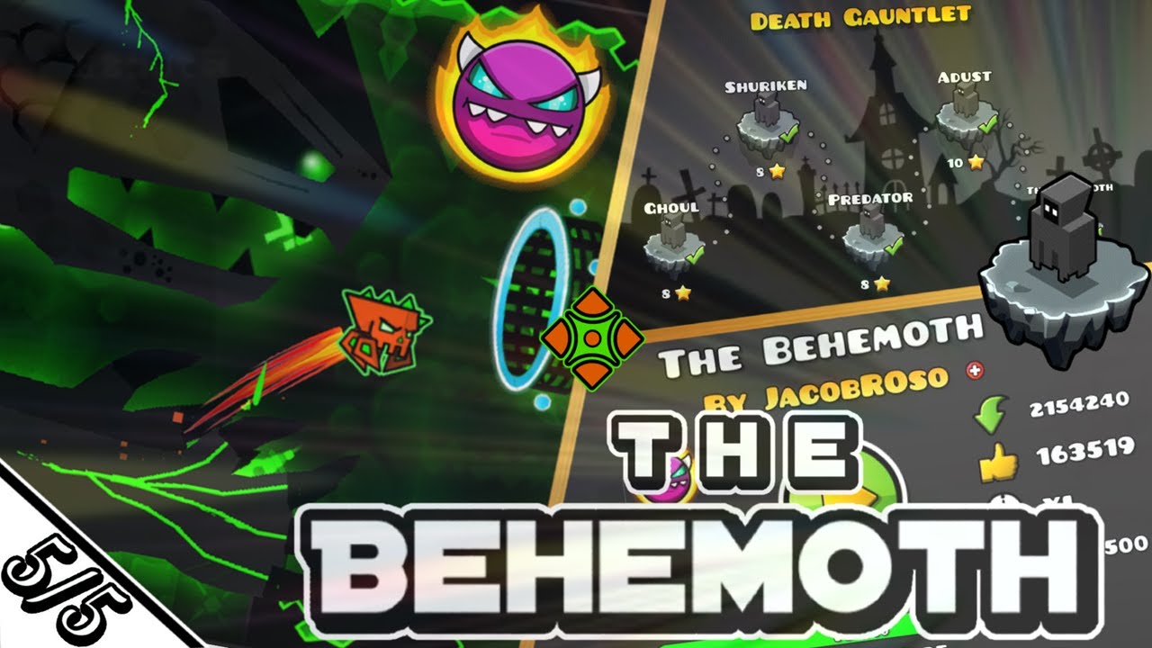 THE BEHEMOTH 100% Medium Demon By @JacobROso - All Coins + HightLights 🔥[Death Gauntlet] (5/5 ...
