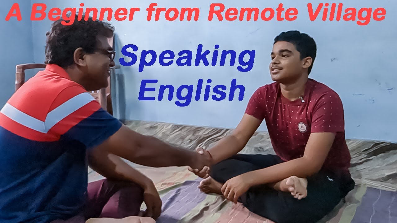 A Beginner from Remote Village Speaking English - YouTube