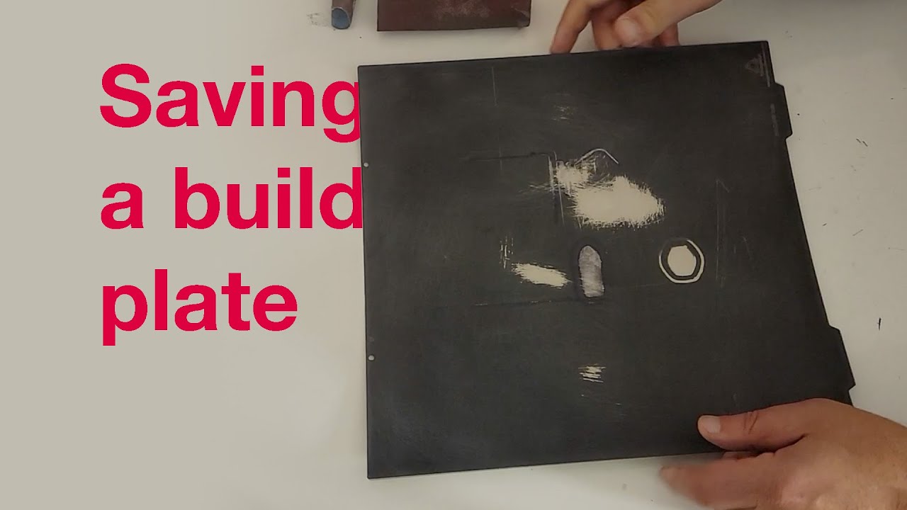 Saving an old PEI coated spring steel sheet with Ultem sticker - YouTube