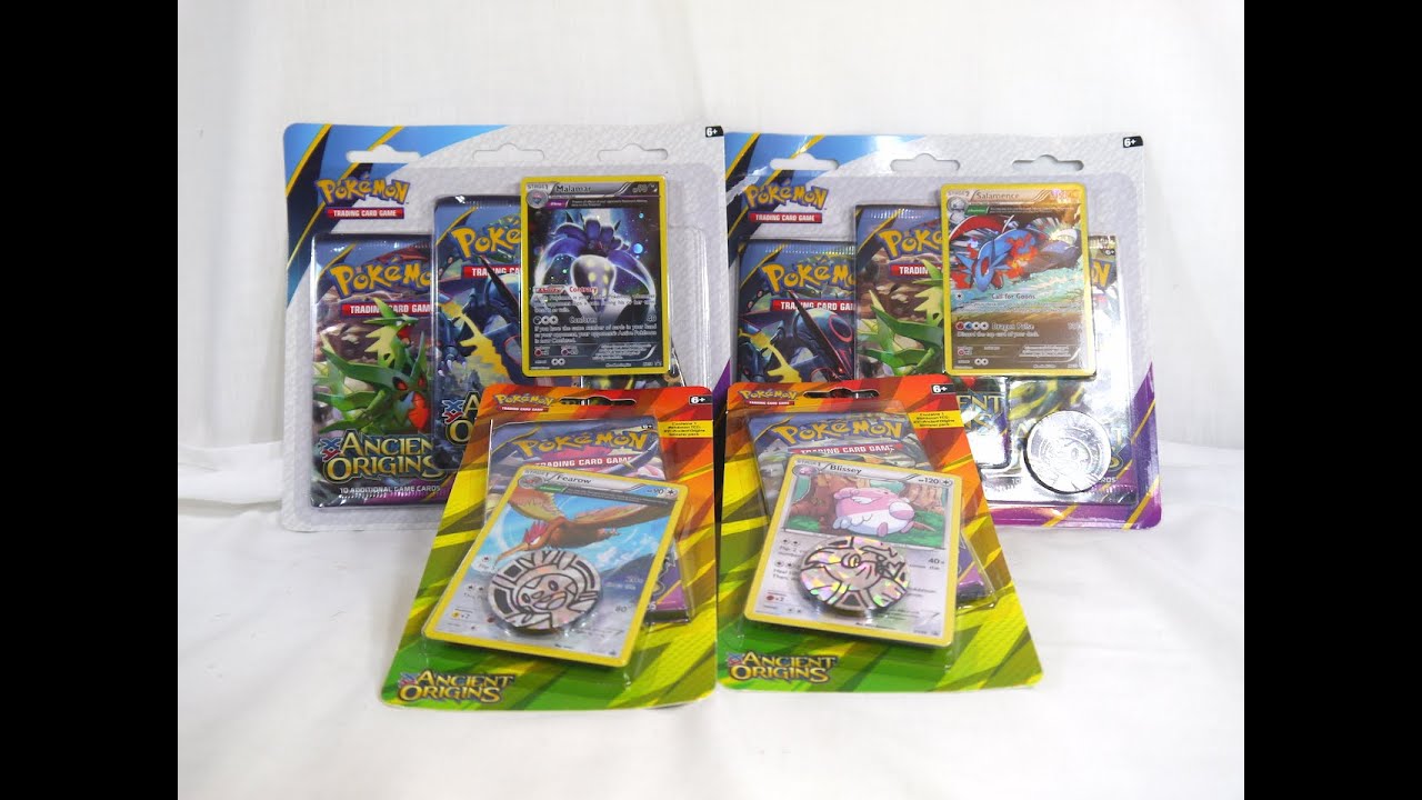 Unboxing: Pokémon TCG - XY: Ancient Origins Promo Blister Packs - YouTube