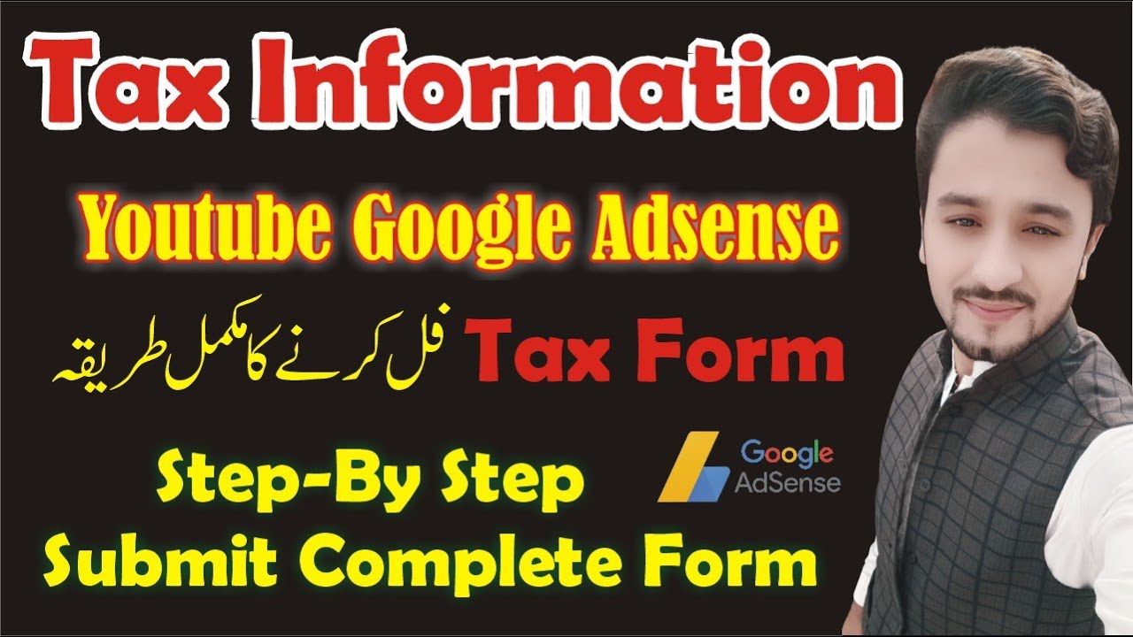 How to submit tax form in AdSense | how to submit tax information on ...