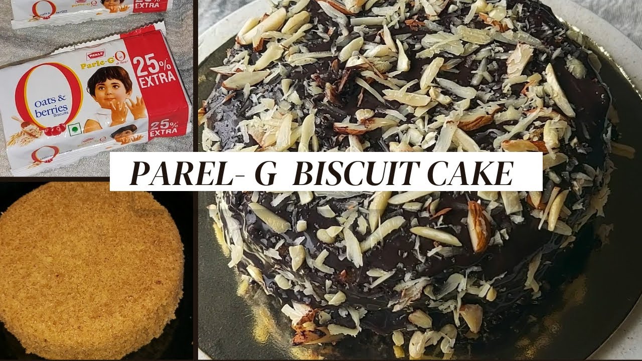 How to make Parel-G biscuit cake | Eggless chocolate biscuit cake ...