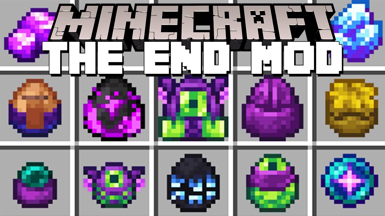 Minecraft THE END MOD / MORE END DIMENSION MOBS MOD! (Minecraft Mods ...