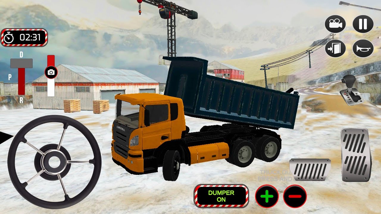 Kamyon ile Taş Taşıma Simülatörü - Truck Earthmoving Simulator ...