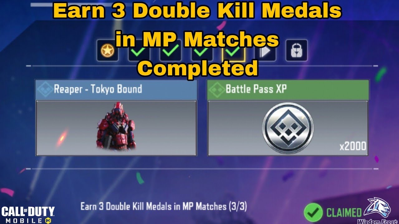How to Earn 3 Double Kill Medals in MP Matches Cod Mobile 2023 - YouTube