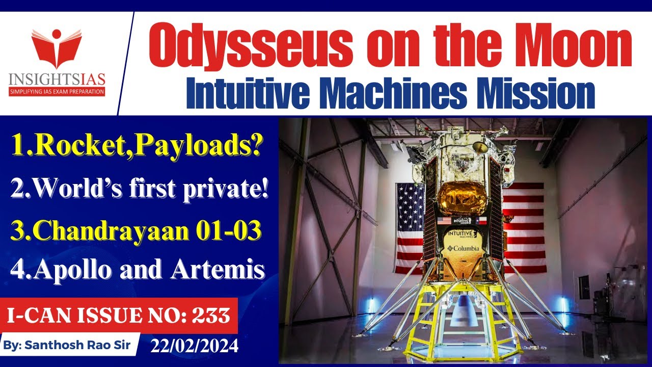 Odysseus first private lander on the Moon||Intuitive Machines Mission ...