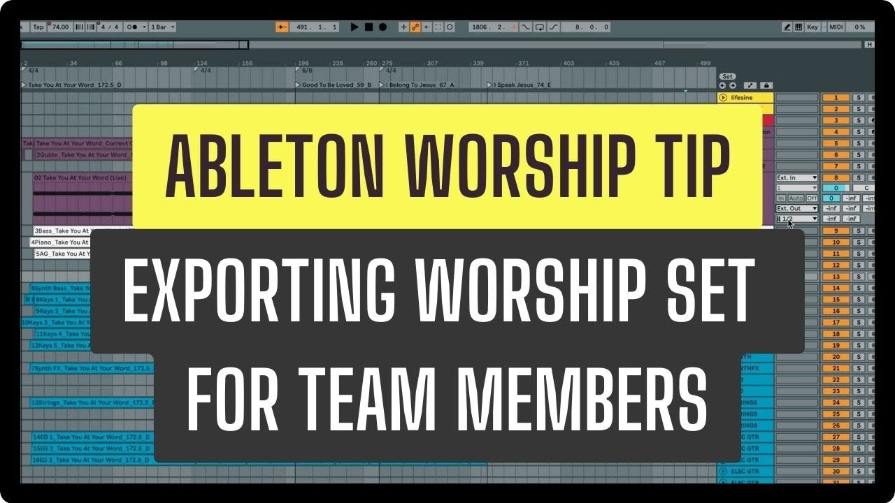 Ableton Worship Tip: Exporting Worship Set - YouTube