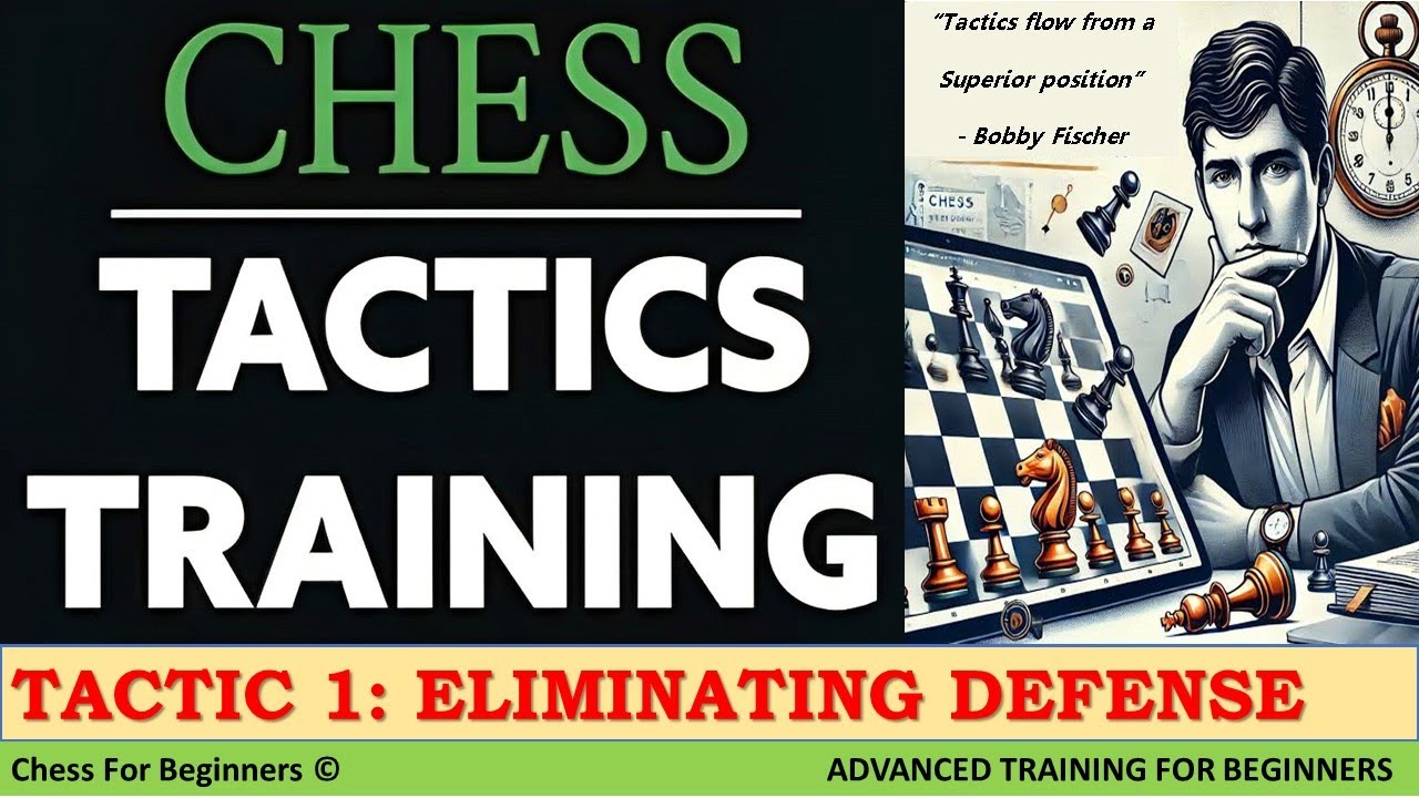 CHESS TACTICS TRAINING _TACTIC 1_ ELIMINATING DEFENSE - YouTube
