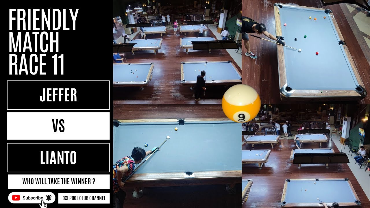 OXI POOL CLUB FRIENDLY MATCH RACE TO 11| JEFFER VS LIANTO - YouTube