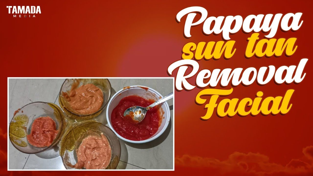 Sun tan removal best home remedy tip//fruit facial home remedy - YouTube