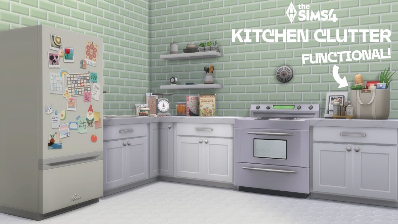 EVERYTHING in The Sims 4 Kitchen Clutter kit 🫙 - YouTube