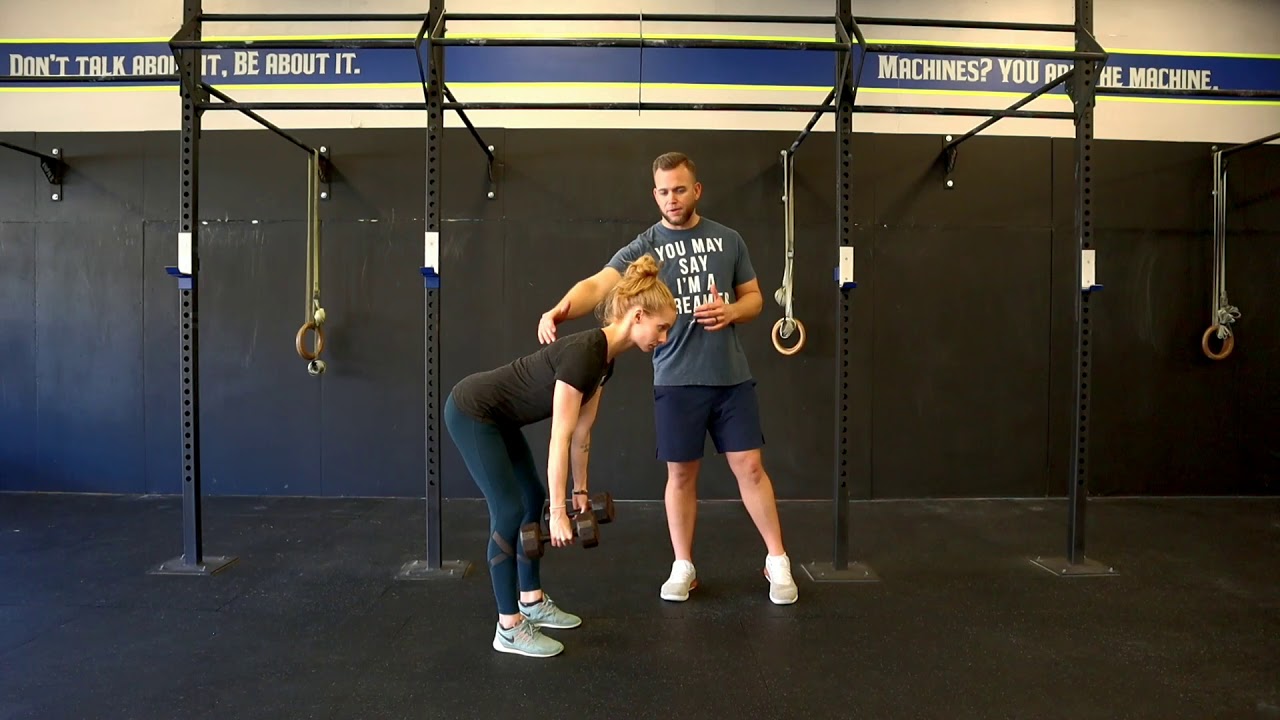 Standing Dumbbell Row Tutorial - YouTube