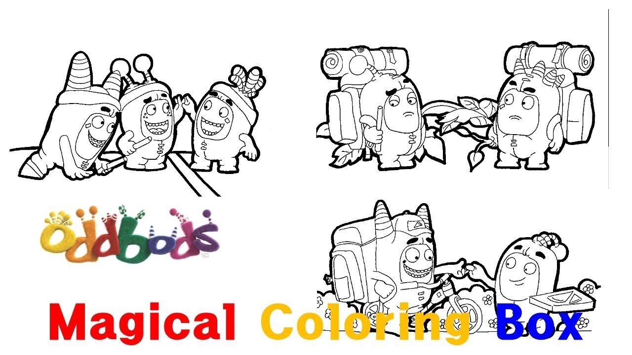 Magical coloring box | oddbods coloringpages - YouTube