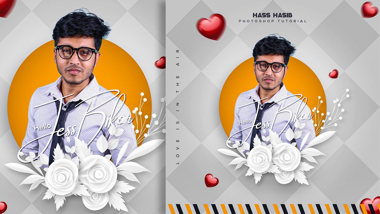 Birthday Card Design - Photo Manipulation - Photoshop Editing - YouTube