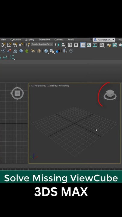 How to solve missing ViewCube in 3ds Max #3dsmax #shorts - YouTube