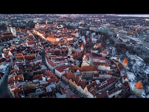 Tallinn Old Town by drone - YouTube