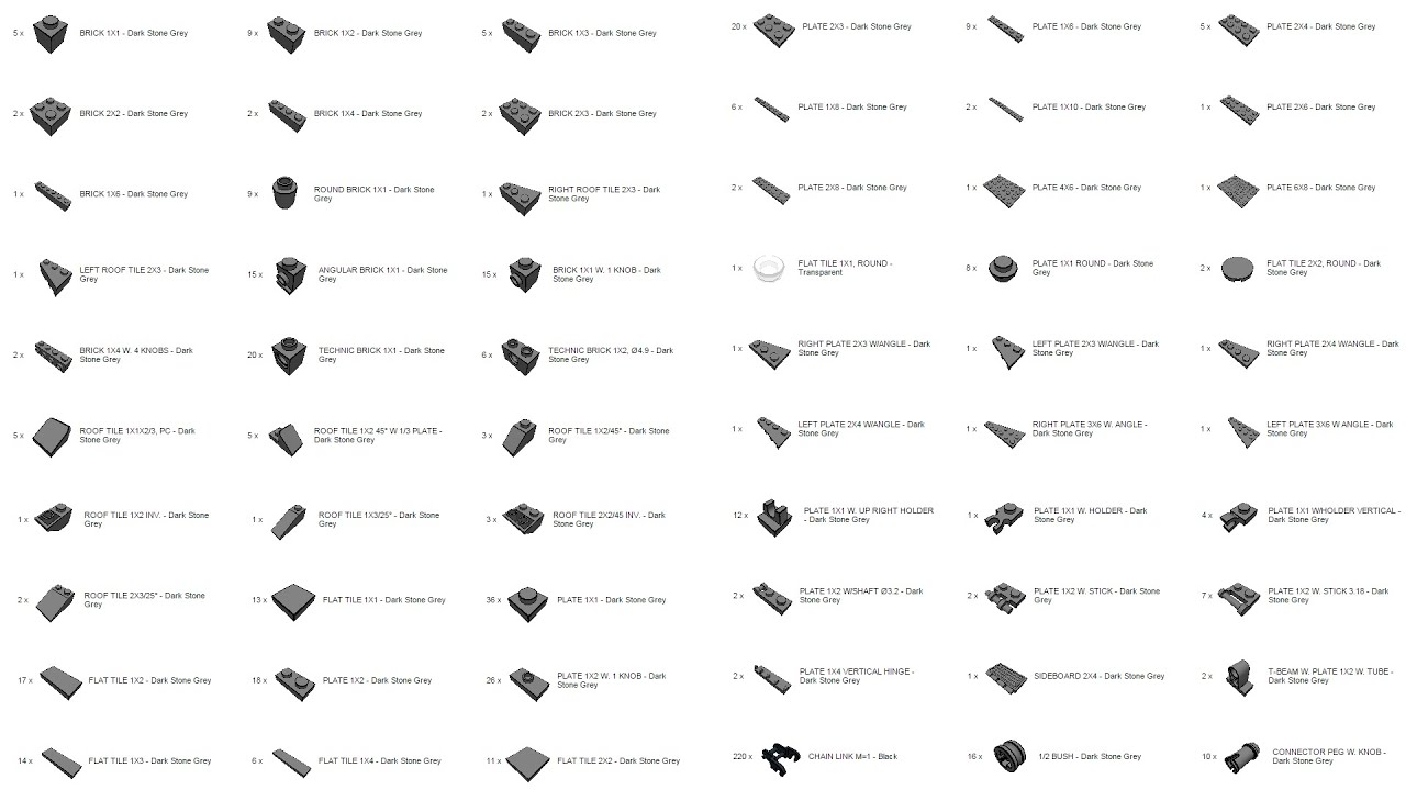 Lego WWII Hummel Tank Parts List - YouTube