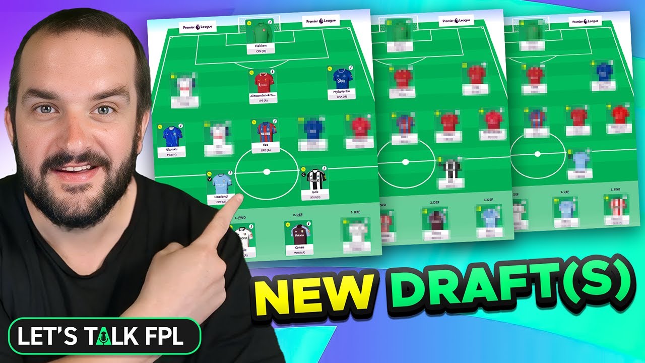 MY NEW FPL DRAFT(S) FOR GAMEWEEK 1 | Fantasy Premier League Tips 2024/ ...