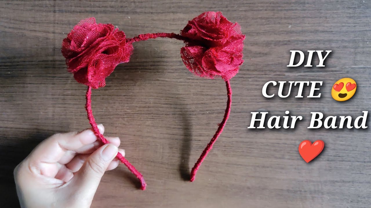 DIY Cute Hair Band / Hair Band Making At Home / Cute Hair Band DIY ...