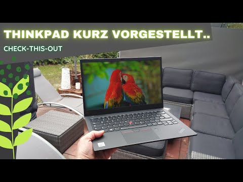 Thinkpad kurz vorgestellt (X1 Carbon Gen 8)