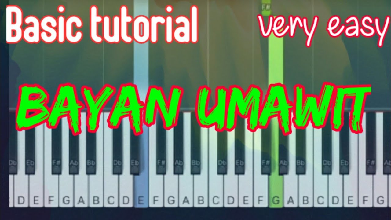 Bayan, umawit | Easy piano - YouTube